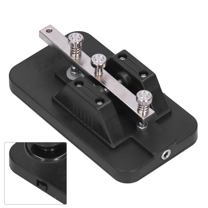 Portable Morse Code Practice Key Avec Buzzer Et Voice Invite Abs Iron 0536