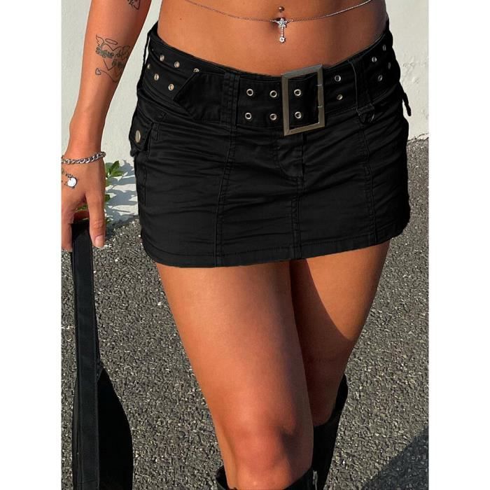 Jupe,Mini jupes Cargo pour femmes, Streetwear, Harajuku Vintage années ...