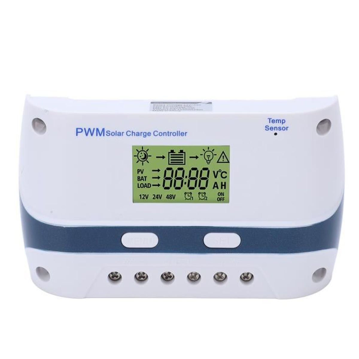 Contrôleur de charge solaire MPPT 50A 12V 24V 48V PWM Contrôleur de charge solaire pour yachts ...