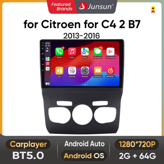 [2Go+64Go]Junsun WiFi Autoradio Android 13 pour Citroen C4 2 B7 2013 ...
