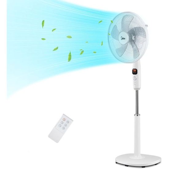 Fs40-16Cr Ventilateur Sur Pied Avec Télécommande Multifonction Ultra Silencieux 27 Db ...