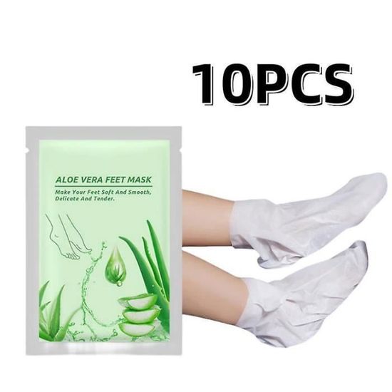 Hydratant visage,10paires Aloe Vera Foot mask Peeling For Legs Feet ...