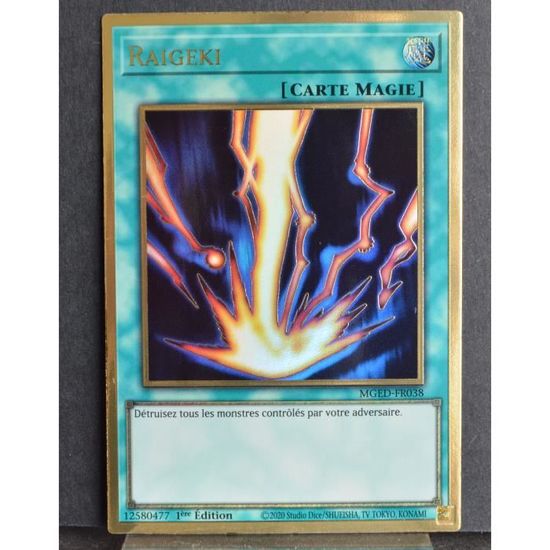 Carte YU-GI-OH MGED-FR038 Raigeki 1ED NEUF FR - Cdiscount Jeux - Jouets