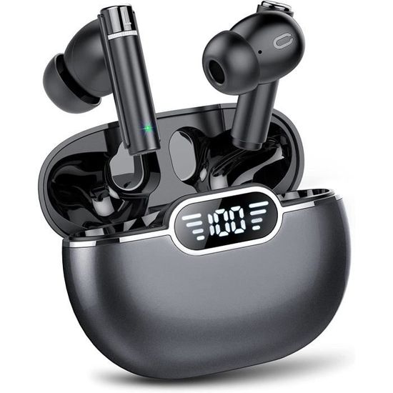 Ecouteur Sans Fil Bluetooth 5.3 Son Hi-Fi Stéréo Étanche IPX7 Sport ...