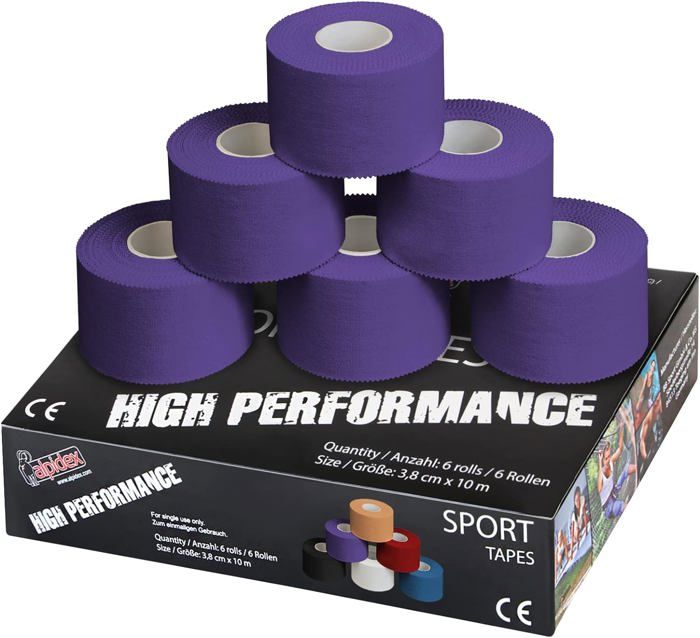 6 X Sport Tape 3,8 Cm X 10 M Ruban Adhésif Sport Différente Couleurs ...