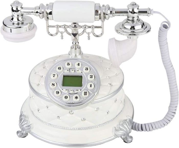 Téléphone Rétro Vintage, Plaque De Cadran Rotatif Téléphones Anciens De Bureau Fsk/Dtmf ...