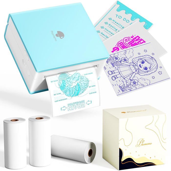 Phomemo Mini Imprimante - Mini Imprimante Autocollant, M02 Imprimante ...