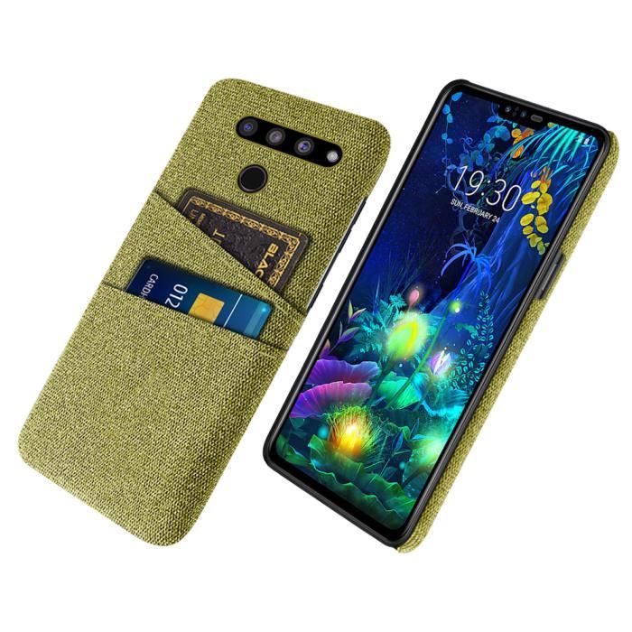 Jaune Pour LG V50-LG V50 ThinQ Cloth Cases For LG ThinQ Case Dual Card ...