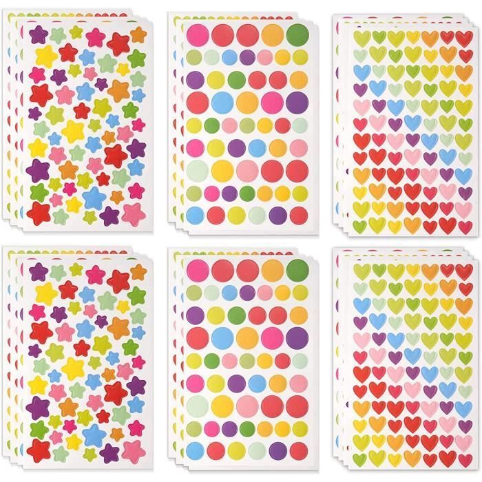 18 Feuilles Gommettes Autocollantes, 1000 Stickers Gommettes Enfants en ...