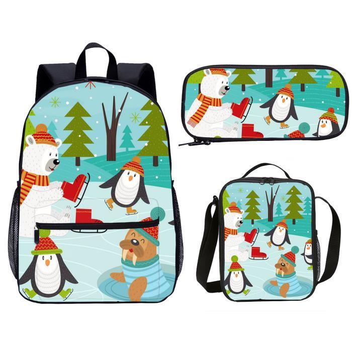 17 pouces Cartable Fille Primaire - 3 pcs - 31x14x45cm - Enfant ...