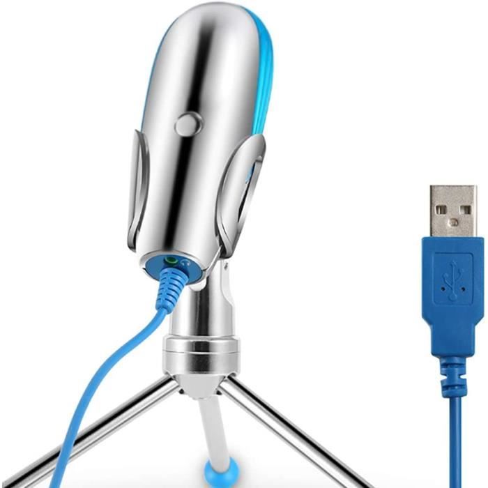 Micro USB PC PC PC Ordinateur Condensateur Microphone Gaming ...