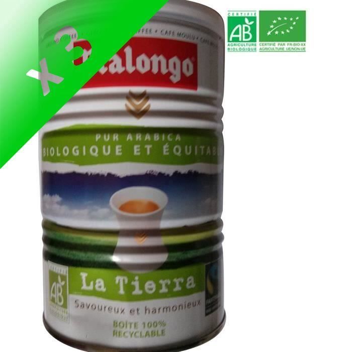 [LOT DE 3] MALONGO Café moulu - 250 g - Bio - Cdiscount Au quotidien