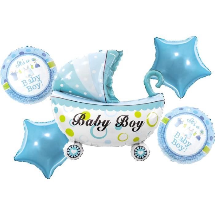 Set De Ballons De Naissance Poussette, Baby Boy Bleu Garçon ...