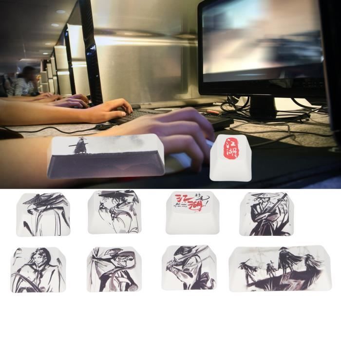 Keycaps - DIOCHE - Modèle Clair - 10 touches - Sublimation - Compatible ...