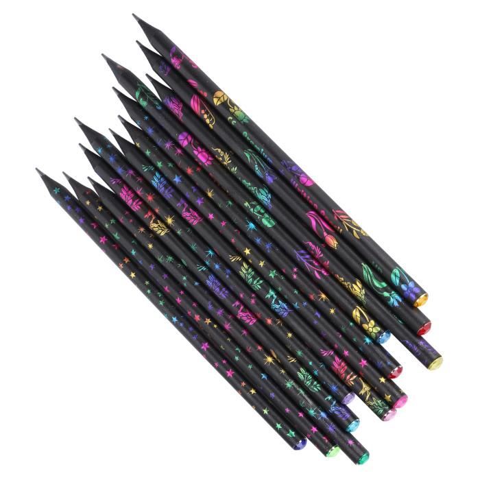 Duokon Crayon d'écriture 12 pcs Blackwood HB Crayon Enfants Écriture ...