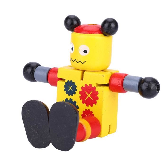 ESTINK jouets robots pour enfants Jouets robots en bois mignons de ...