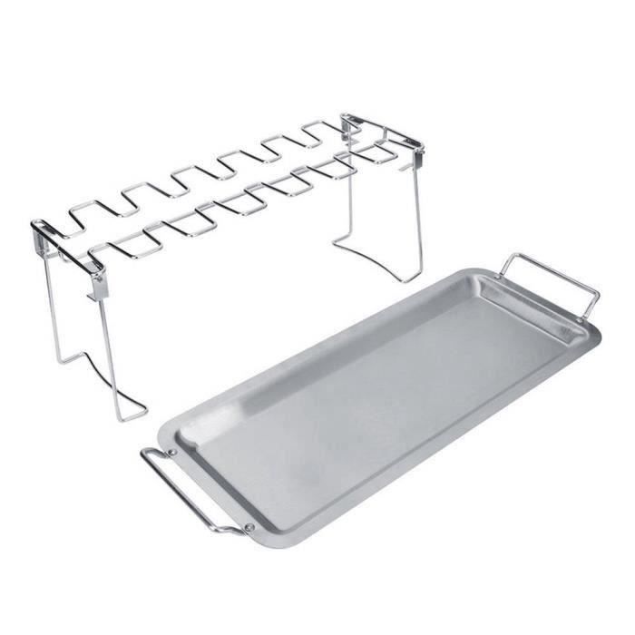 FLYING-Grille de barbecue Camping en plein air pique-niques en acier ...