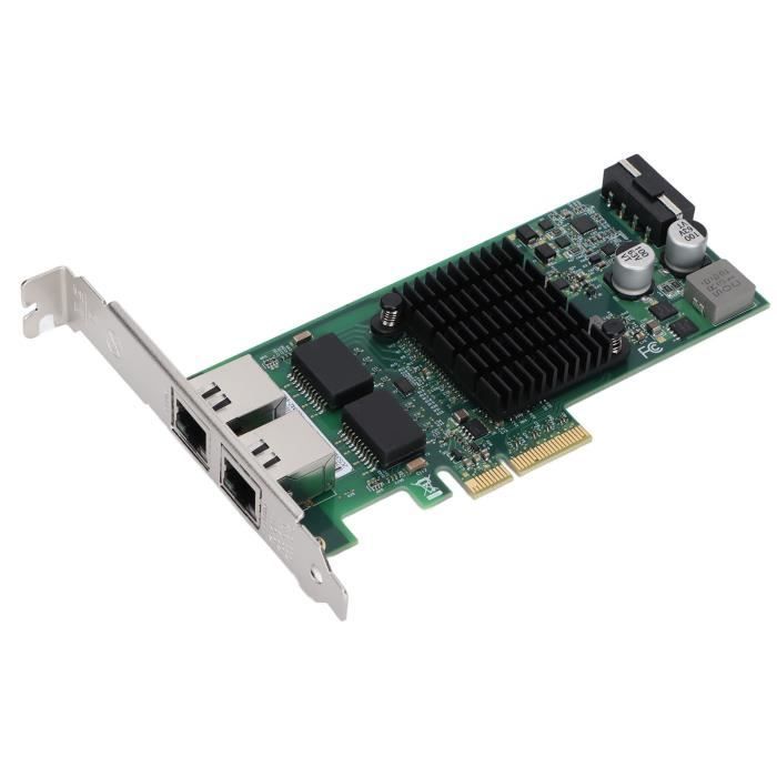 HURRISE adaptateur réseau Carte réseau PCI‑E X4 Rj45 10/100/1000Mbps ...