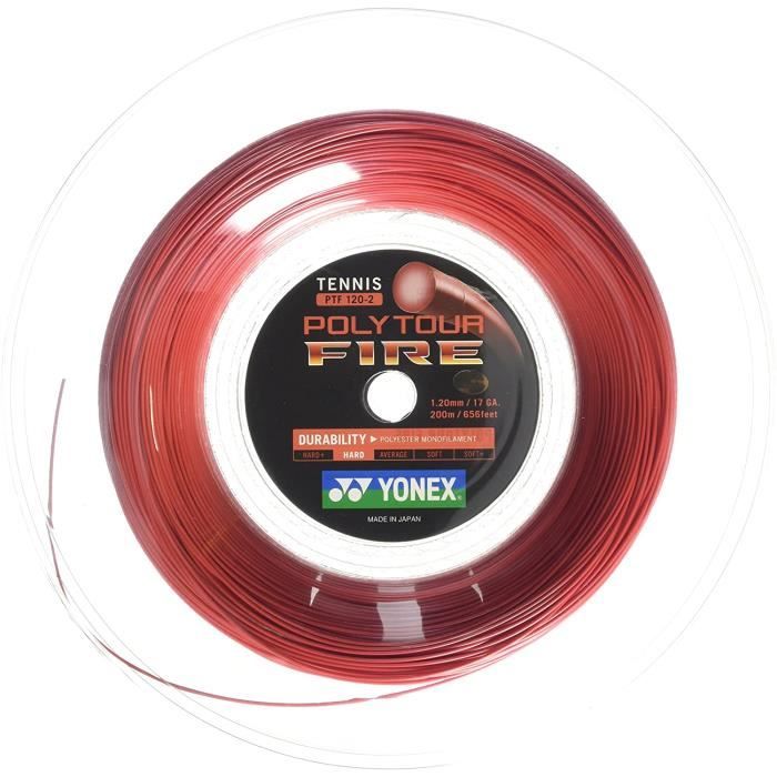 Cordage De Raquette Tenni Corde Poly Tour Fire Moulinet – Rouge ...