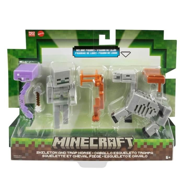 Figurine - MATTEL - MINECRAFT - Skeleton et Cavalier - 8cm - Cdiscount ...