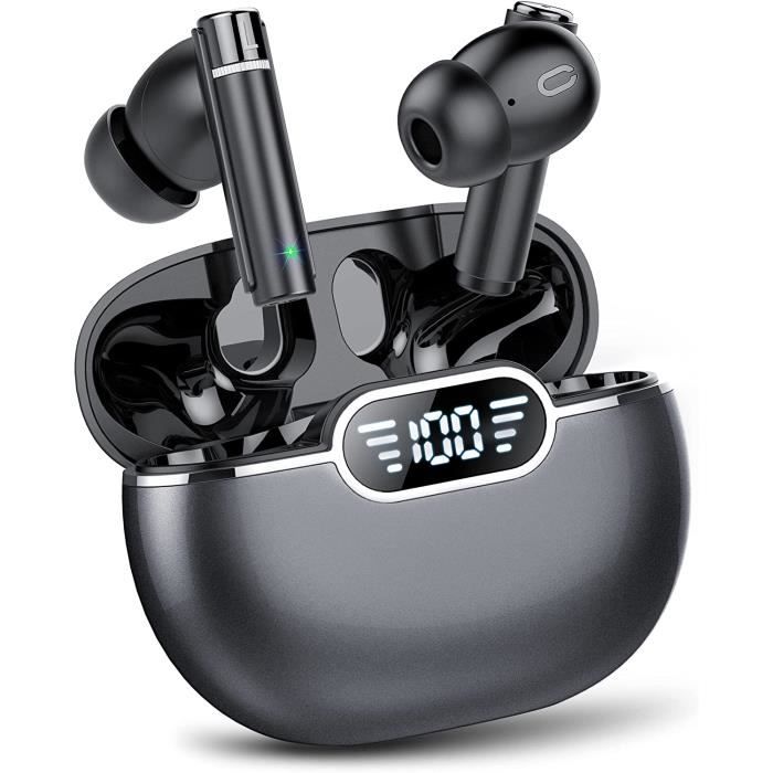 Ecouteur Sans Fil Bluetooth 5.3 Son Hi-Fi Stéréo Étanche IPX7 Sport ...