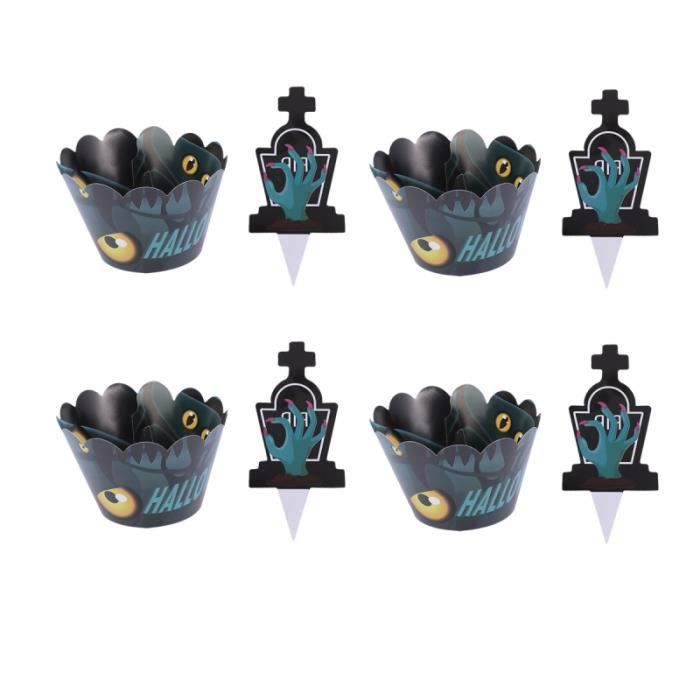 24PCS Cake Topper Wrapper Set Drôle Dessert De Fruits DECORATION DE ...
