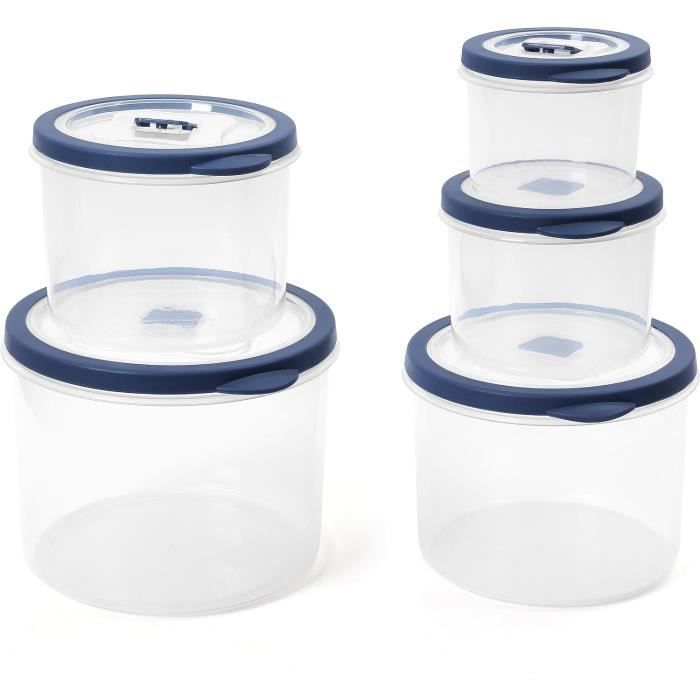 Boite Conservation Plastique Avec Couvercle[Lot De 5] - Boites ...