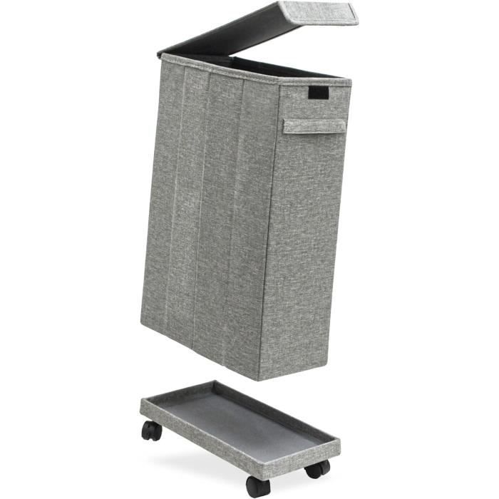 20 Cm Étroit : Panier Linge Roulettes - 50L Cadre Stable - 20X40X60 ...