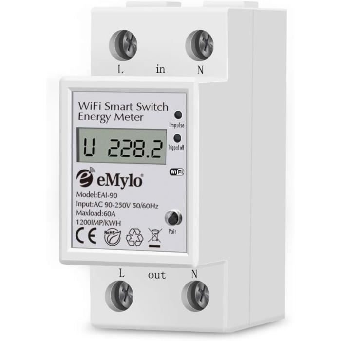 Compteur D'Énergie Monophasé, Compteur Électrique Monophasé Wifi ... Compteur D'Énergie Monophasé, Compteur Électrique Monophasé Wifi ...