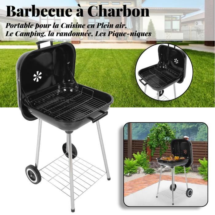 Gril de barbecue 46 x 46 cm et filet de tablette inférieure 16,5 x 18,5 ...