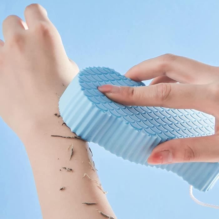 Eponge de bain exfoliante ultra douce - ZHUODIKE - Blanc - Doux et ...