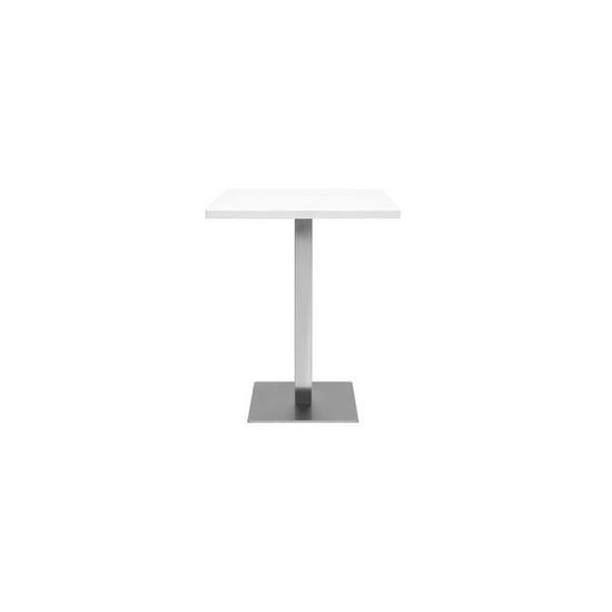 Miliboo - Table à manger design carrée blanche JORY - Cdiscount Maison