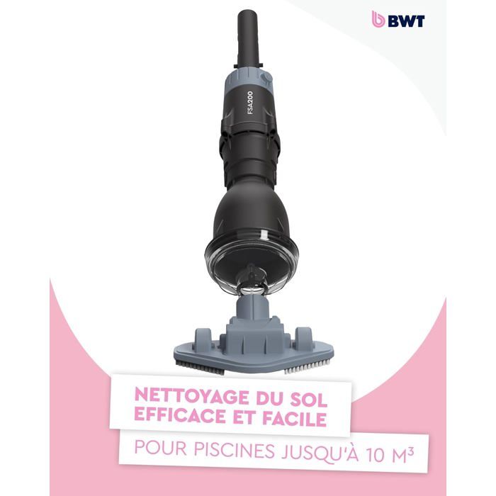 BWT Aspirateur de piscine sans fil FSA200 | avec perche télescopique ...