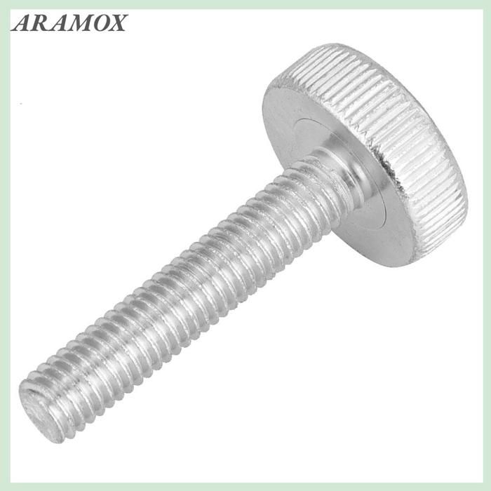 ARAMOX Vis du pouce 10pcs M8 Boulons de tête à tête plate à carbone ...