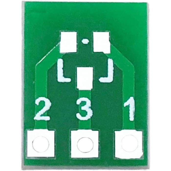 Lot De 100 Adaptateurs Sot23 Sot23-3 Turn Sip3 Double Smd Tournant Vers ...