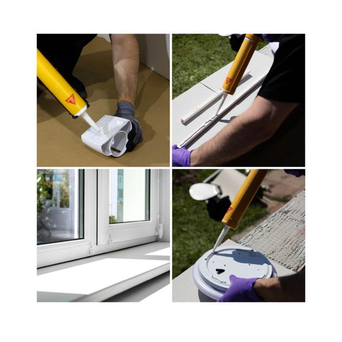 Mastic-colle PVC - Sika - 651294 - Haute résistance - Intérieur et ...