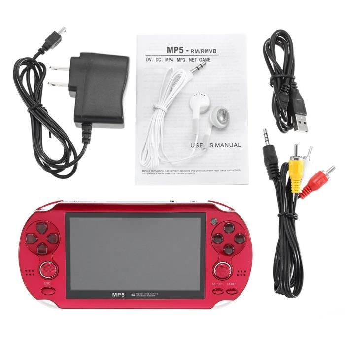 Console PSP Rouge - Sony - Écran 4,3 pouces - 300 jeux intégrés ...