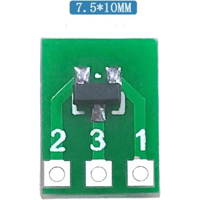 Lot De 100 Adaptateurs Sot23 Sot23-3 Turn Sip3 Double Smd Tournant Vers ...