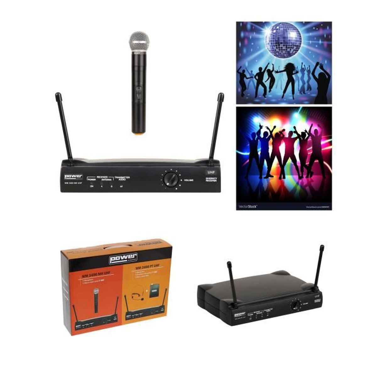 Microphone sans fil Power Acoustics - Micro Main PRO UHF 823MHZ ...