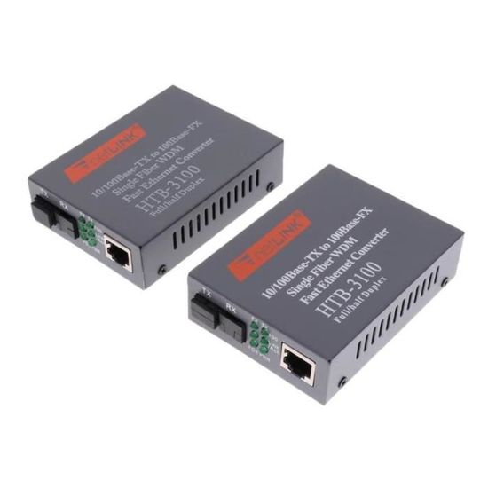 Simsake-Convertisseur Fibre Optique Vers Ethernet RJ45, Monomode 25km, 10-100m, UE - Cdiscount ...