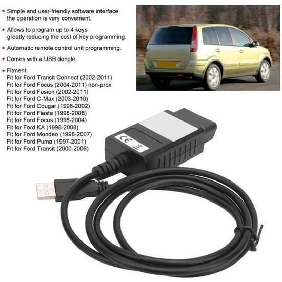 Programmeur de transpondeur Programmeur de Clé de Voiture 4 en 1 Outil de Programmation ...