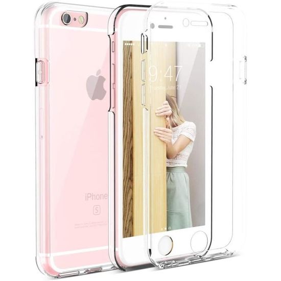 Pour Coque iPhone 6 Coque iPhone 6s 360 Degrés Gel Silicone TPU Souple Housse Etui de Protection ...