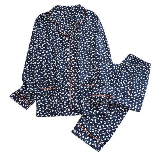 Ensembles de pyjamas pour femmes 2 pièces Pyjama en coton Ensembles de ...