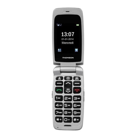 Thomson Serea 62 Noir - Téléphone Senior - Cdiscount Téléphonie