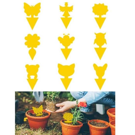 90pcs Pièges à Insectes Pièges Engluées Autocollants Colle Double-Face ...