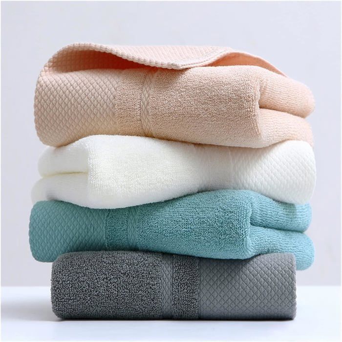 Mixte Lot de 4 serviettes de toilette 100 % coton - Set de serviettes ...