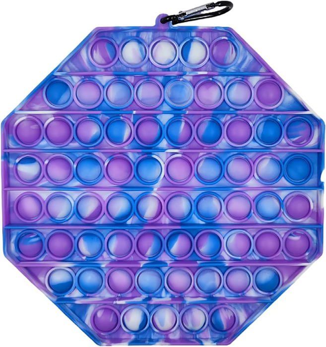 I Popit Fidget Toys Pack, Pop Bubble Fidget Toys,Silicone Poppit Push ...