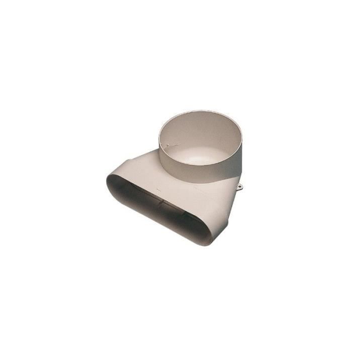 Coude mixte - ALDES - Minigaine - 60x200 mm - PVC - Conduit rigide VMC ...