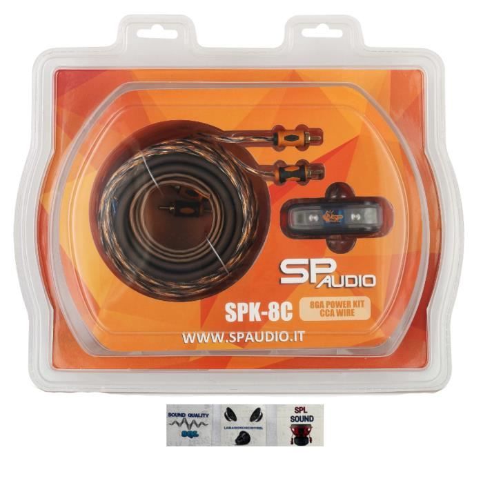 1 SP AUDIO SPK-8C kit câble amplificateurs 8 awg haut-parleurs bateau ...