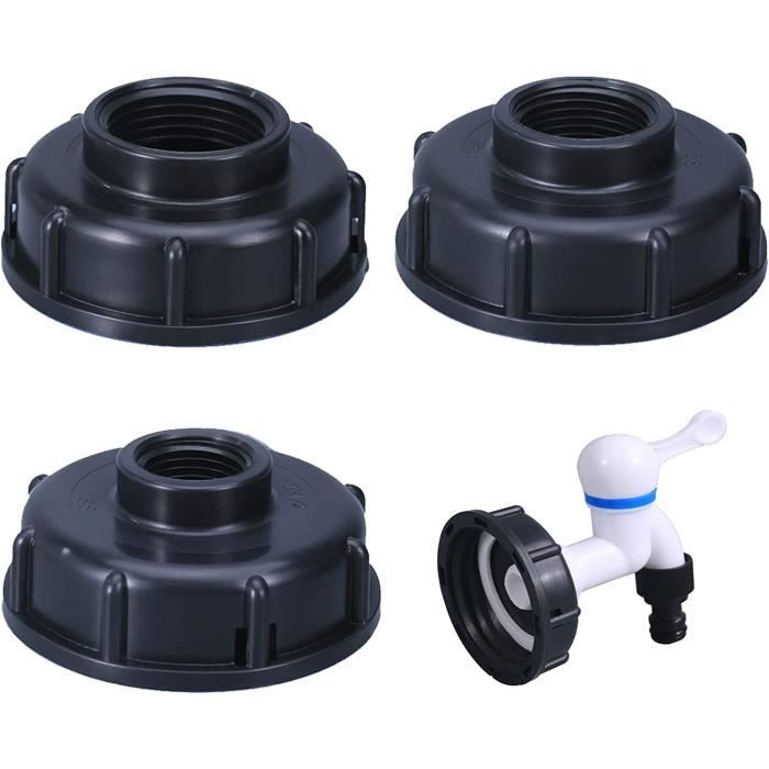 Adaptateur IBC S60x6 Adaptateur De Robinet 1" 3/4" 1/2", pour Conteneur IBC, Bidon, Réservoir d ...